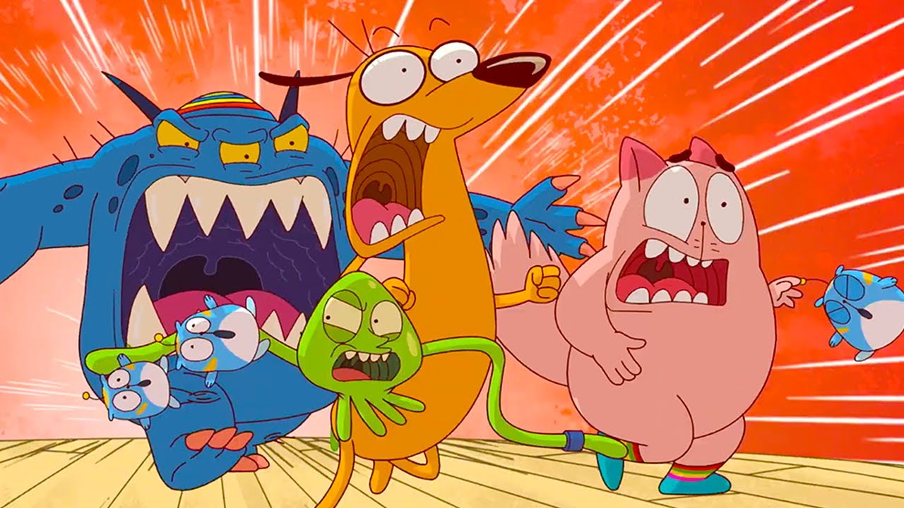 LOOK! A TV MONSTER! | Tata&Kuma | Cartoon For Kids - YouTube