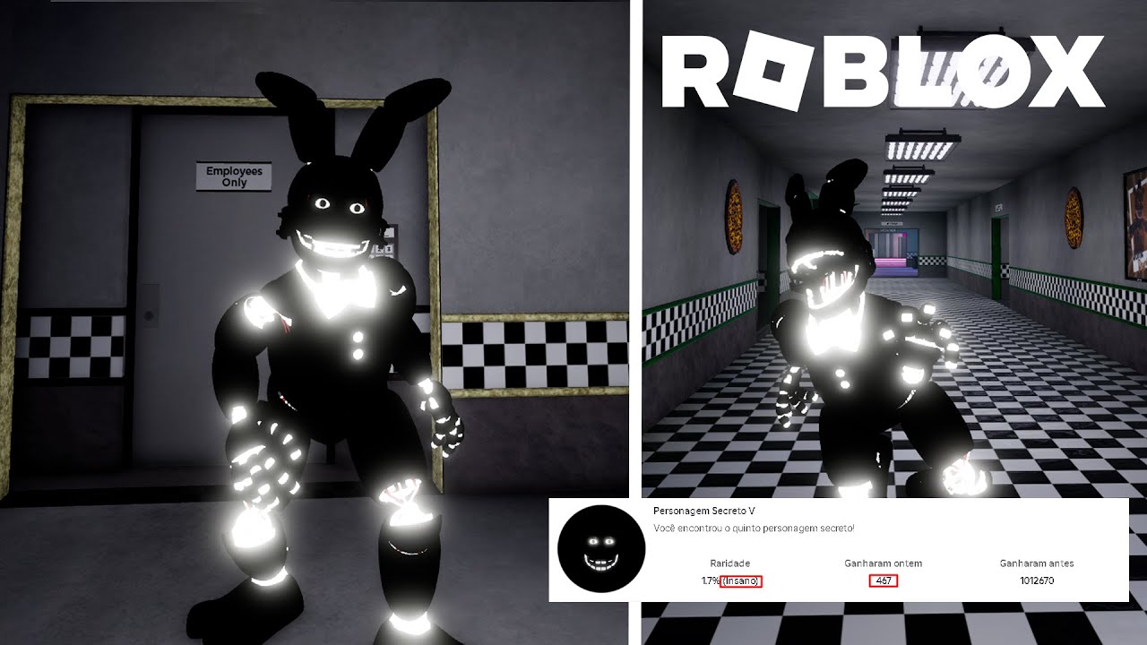 COMO PEGAR O SHADOW SPRINGBONNIE NO ROBLOX! || INSANO! MUITO DIFÍCIL ...