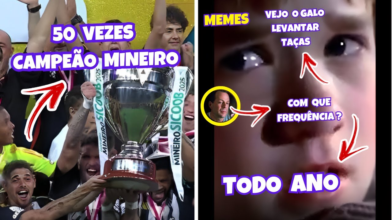 GALO, 50 VEZES CAMPEÃO MINEIRO: PÓS JOGO, MEMES E MUITO MAIS PARABÉNS ...