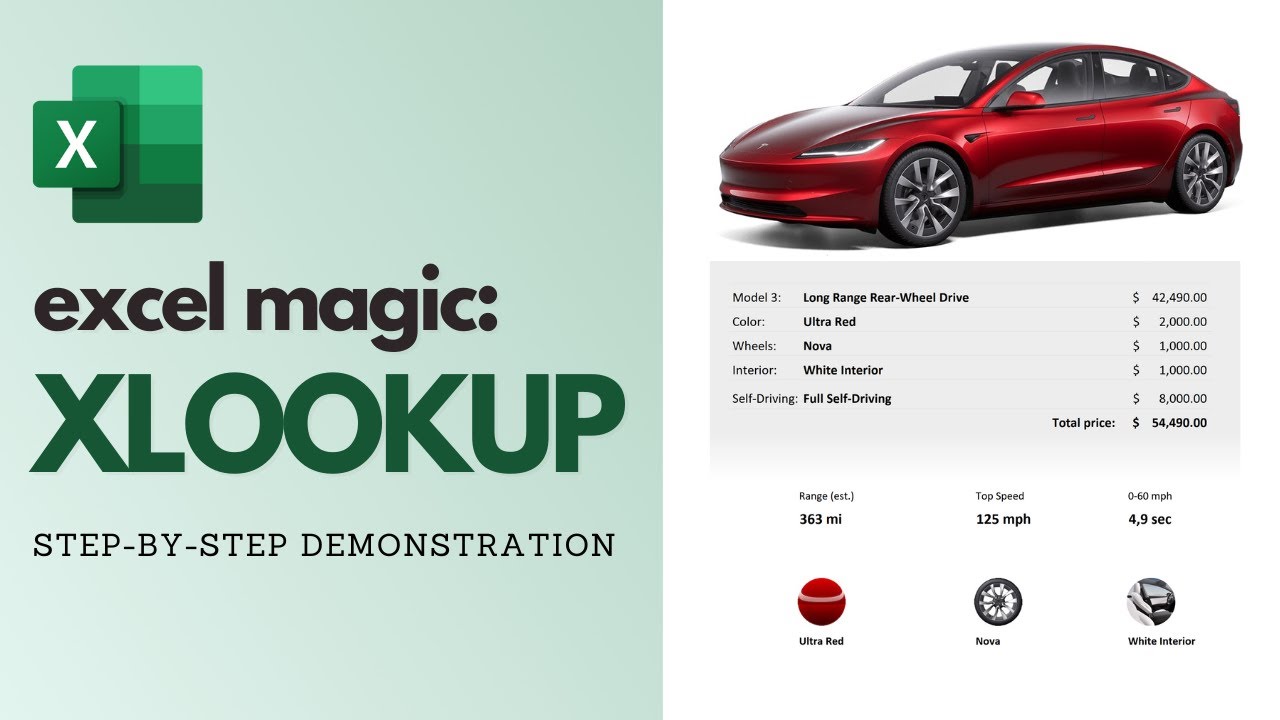 How I Build an Interactive Car Configurator in Excel - YouTube