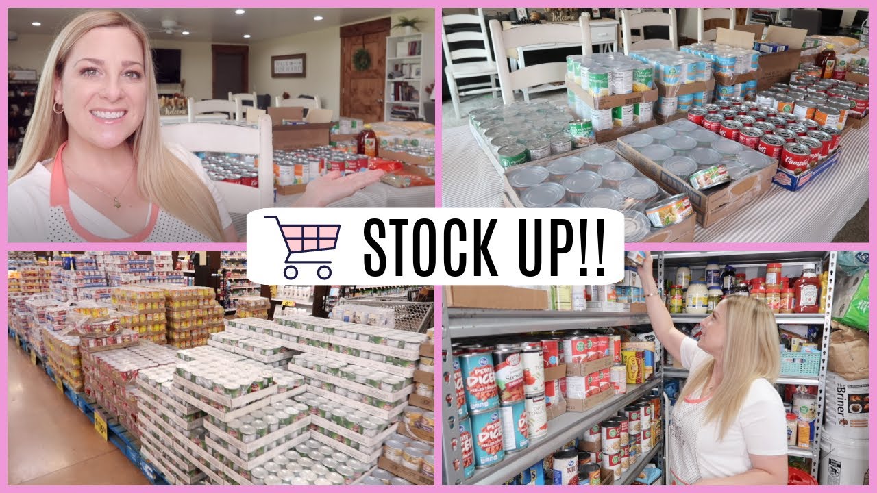 FOOD STORAGE PLAN / HUGE CASE LOT SALE/ STOCK UP!! - YouTube