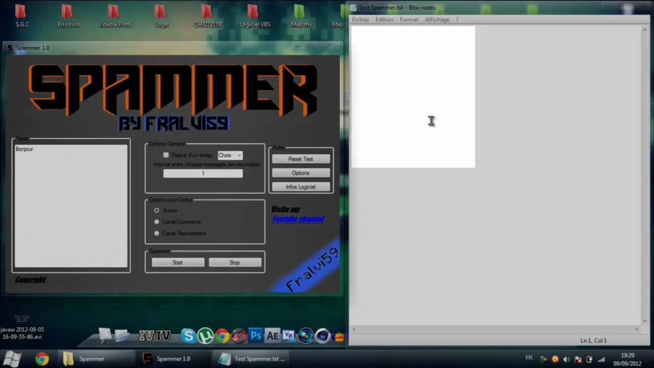 Spammer disponible ! - YouTube