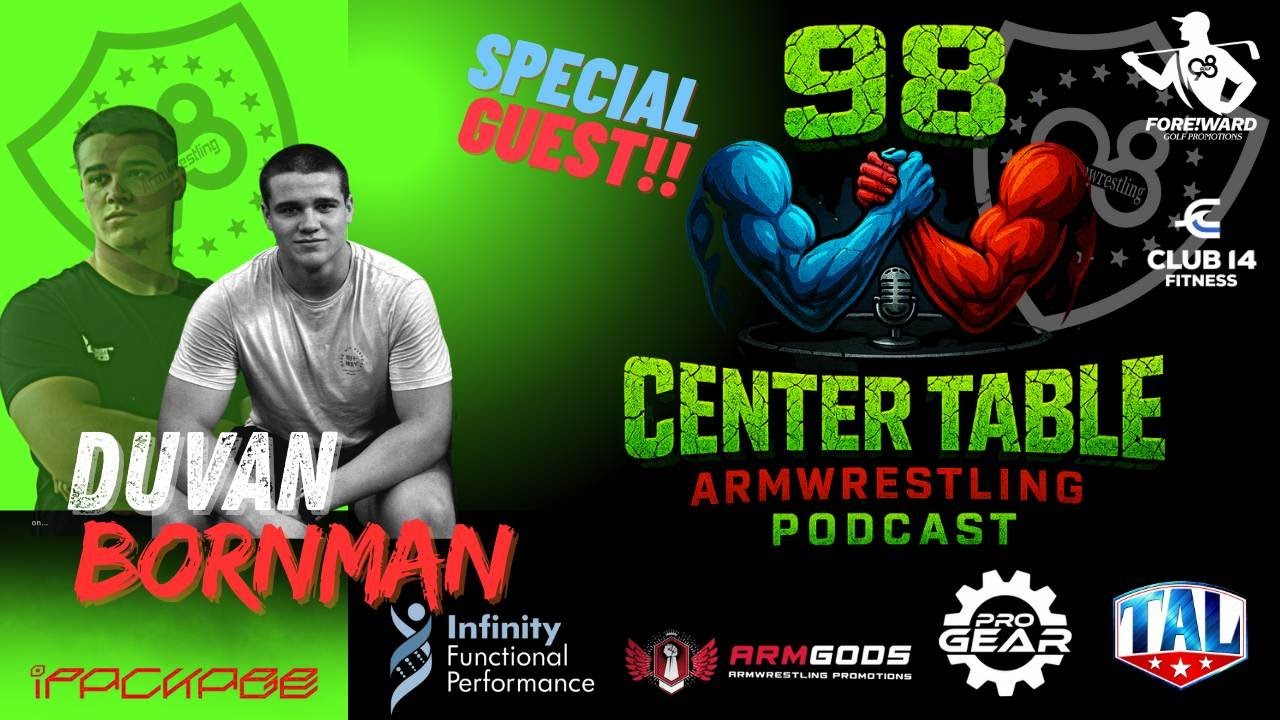 98 Armwrestling Center Table Podcast With: Duvan Bornman - YouTube