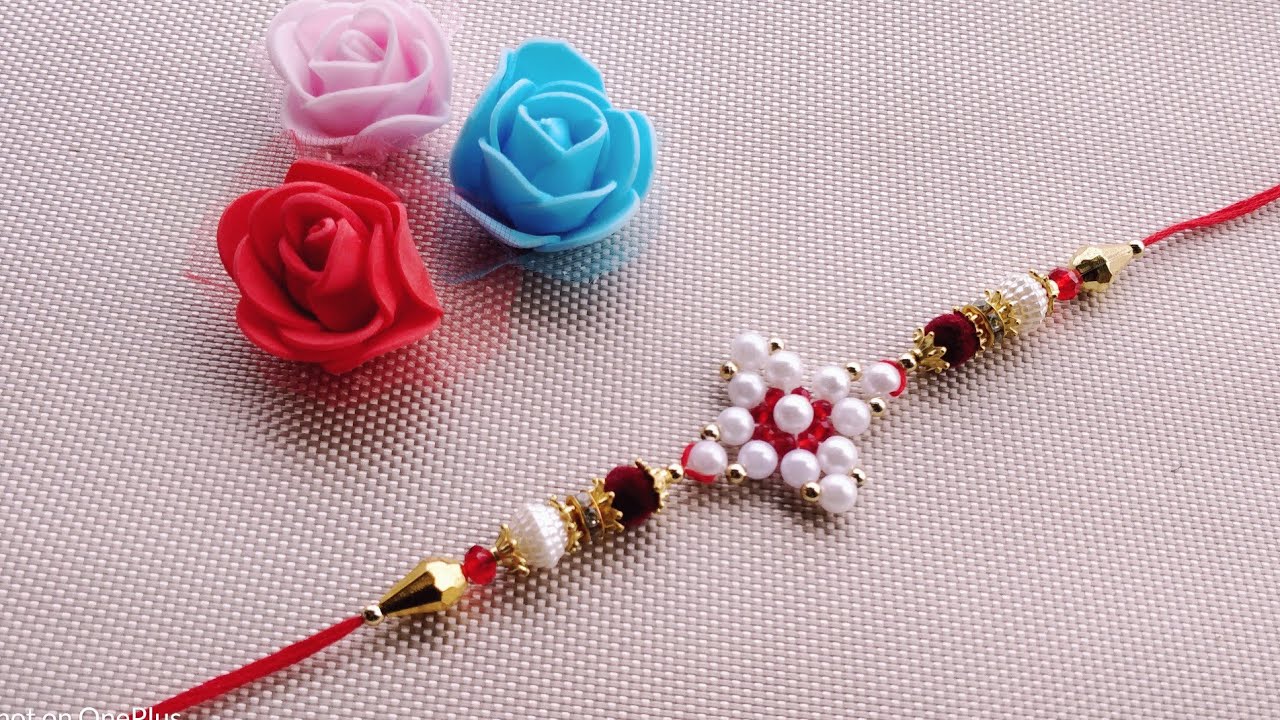 Very simple and easy Rakhi design for brothers| Diy Rakhi making at ...