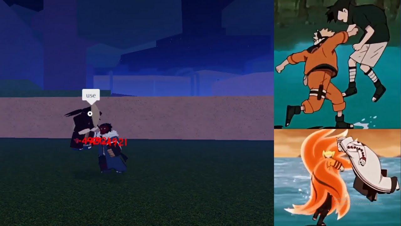 [ Narumaki barrage ] Shindo life vs the actual anime comparison! Naruto ...