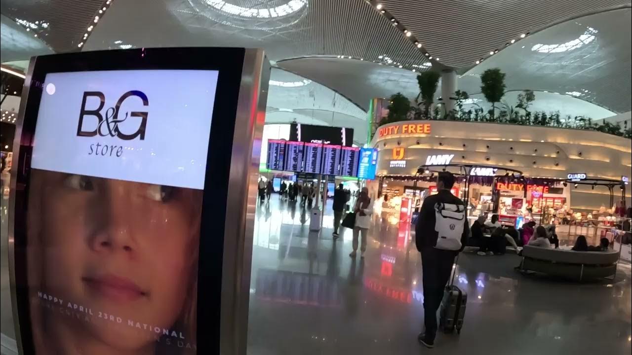 Istanbul International Airport Turkey 🇹🇷- Security to gateB Walk-through - YouTube