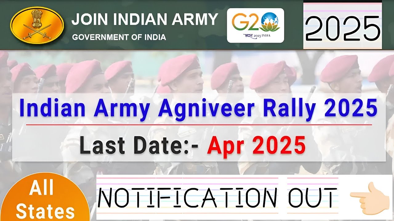Join Indian Army Recruitment Rally 2025-26 | Army Agniveer Rally 2025 ...