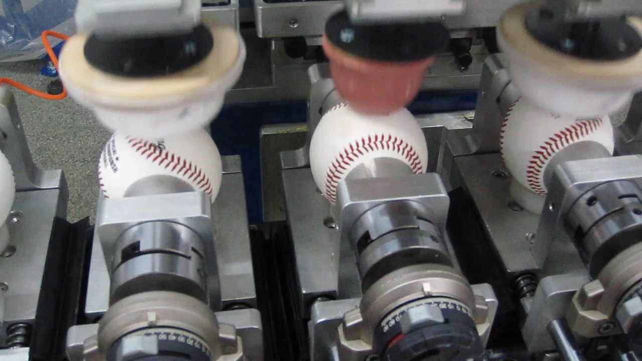 4 color ball pad printing machine - YouTube
