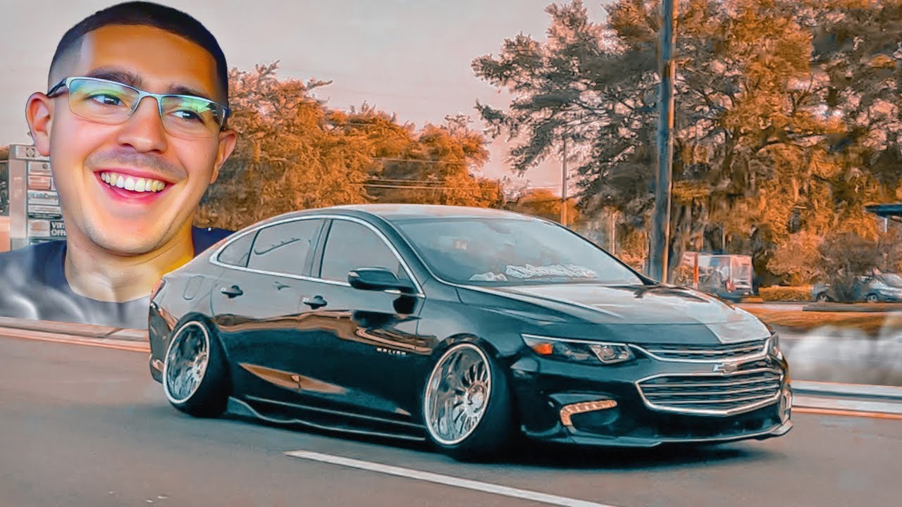 THIS 19 YEAR OLD CAMBERED & STANCED HIS MOMS CHEVY MALIBU - YouTube