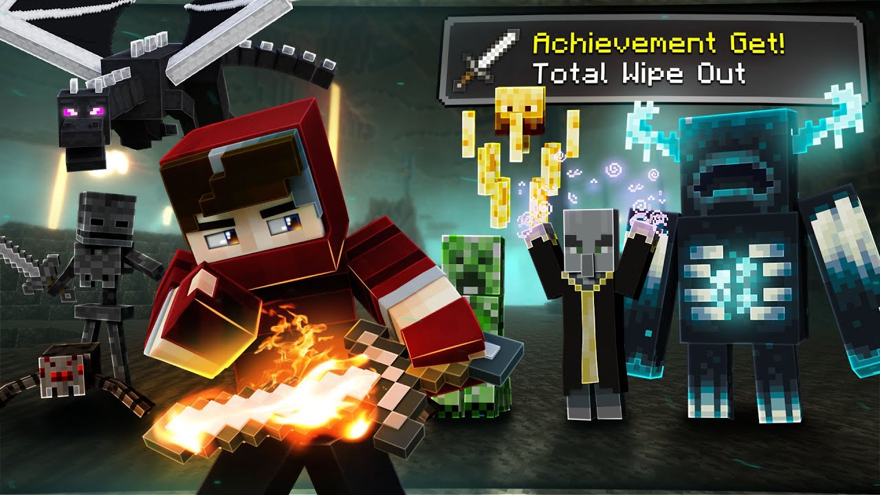 All Hostile Mobs Speedrun in Minecraft - YouTube