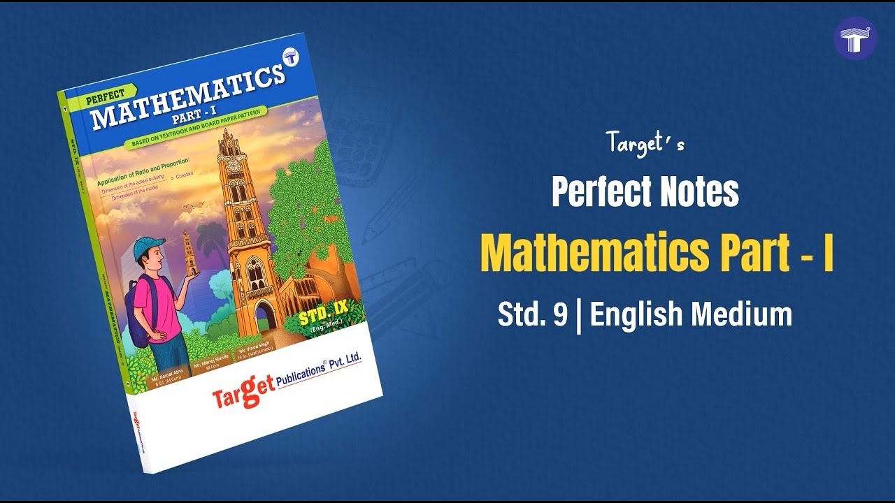 Std. 9 Perfect Notes Mathematics Part - 1 English Medium | Target ...