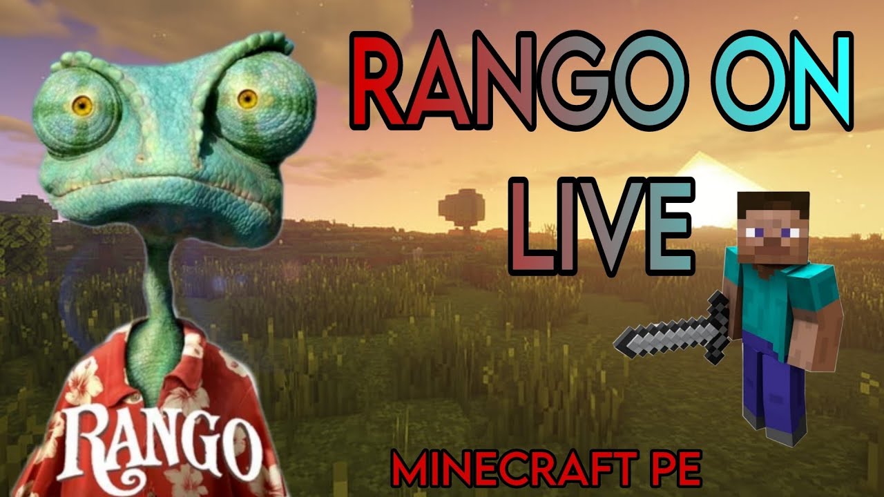 RANGO ON LIVE IN MINECRAFT PE😍 - YouTube
