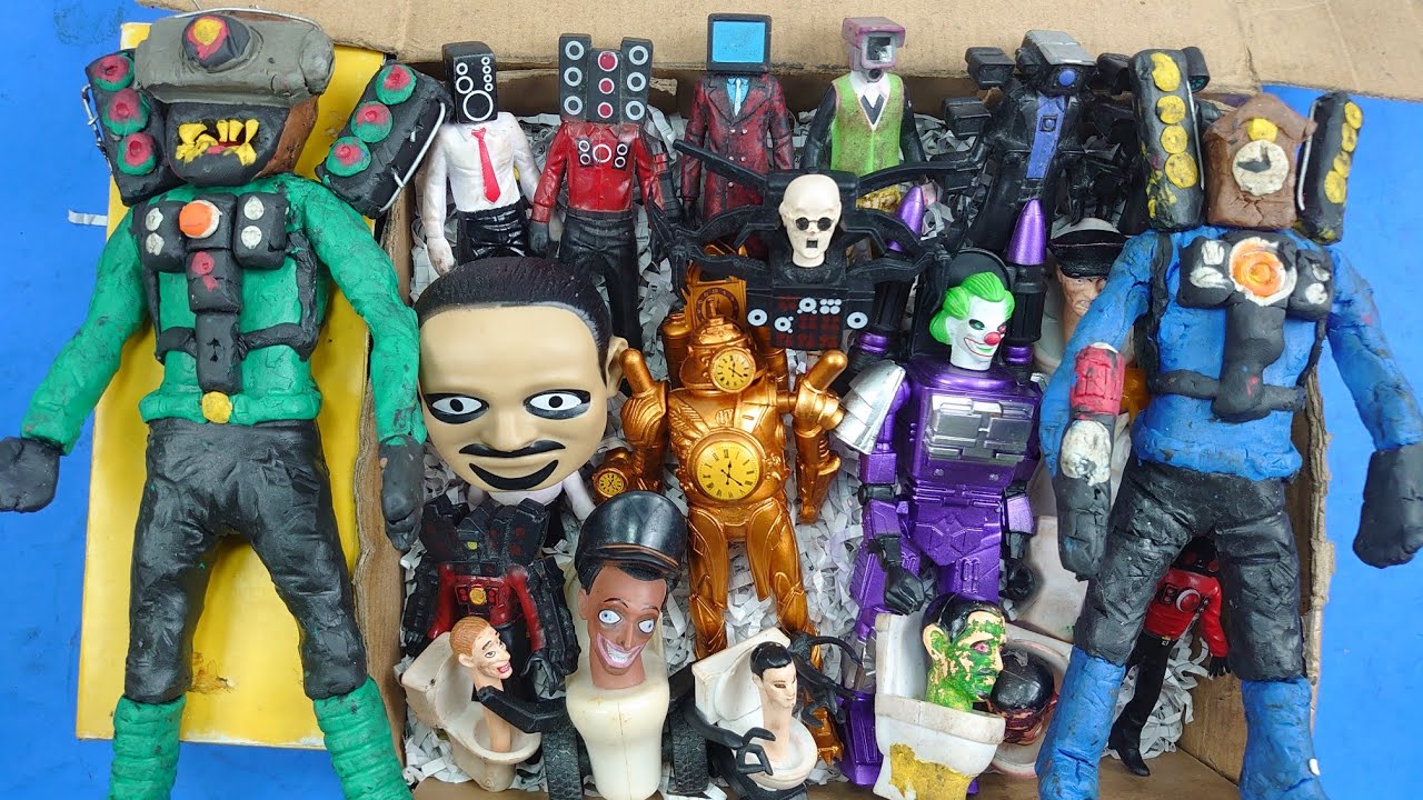 DIY unboxing speaker camera man monster vs clock man | skibidi toilet ...