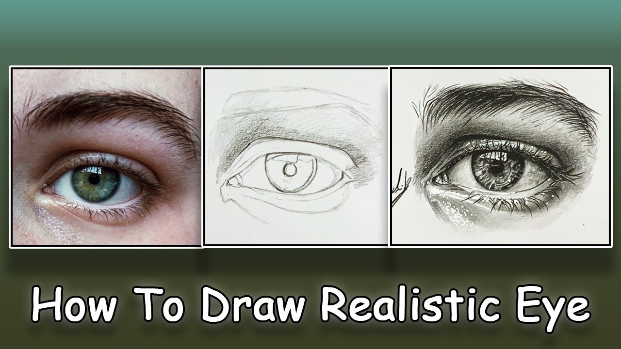 How to draw perfect eye with easy steps - YouTube