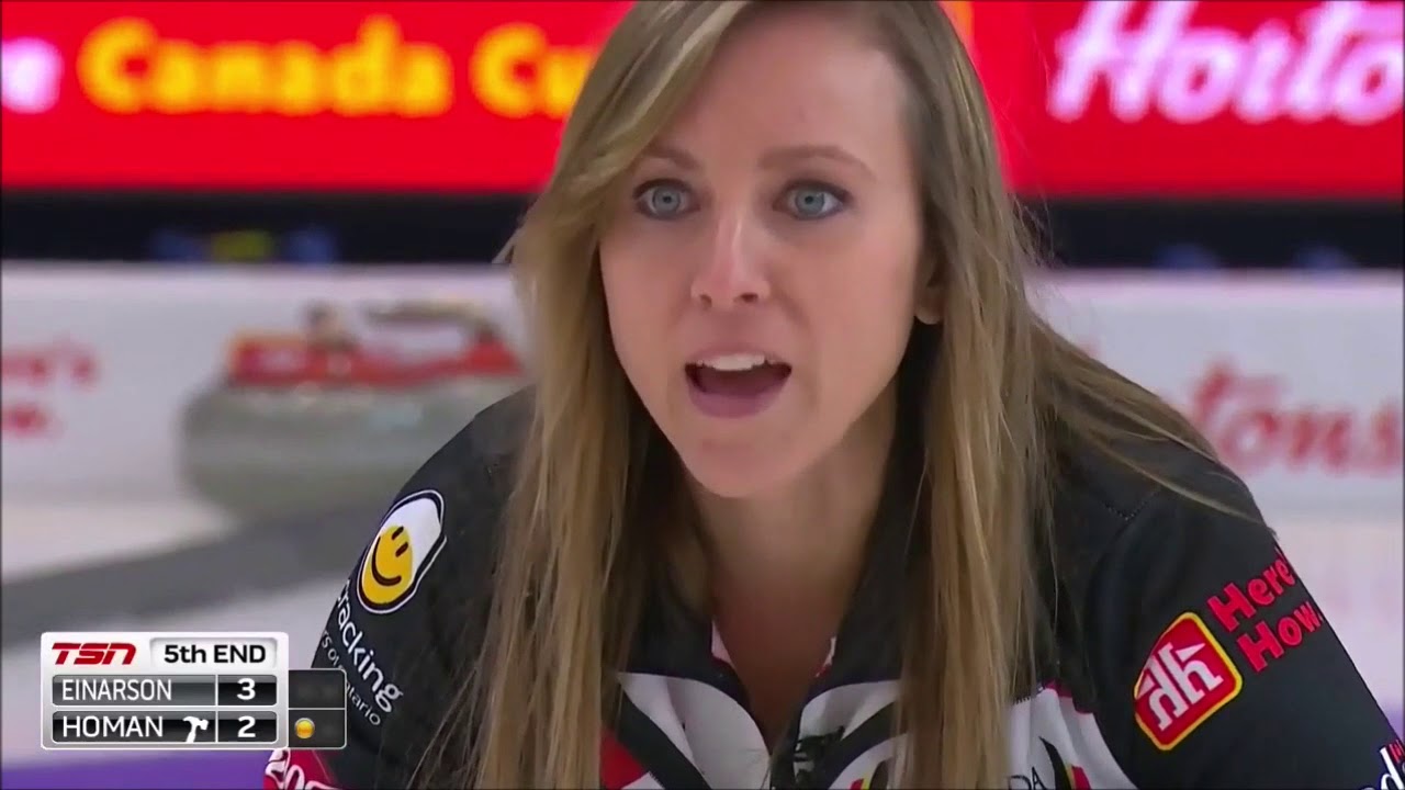 Tap-back against 4 by Rachel Homan (2018 Canada Cup) - YouTube