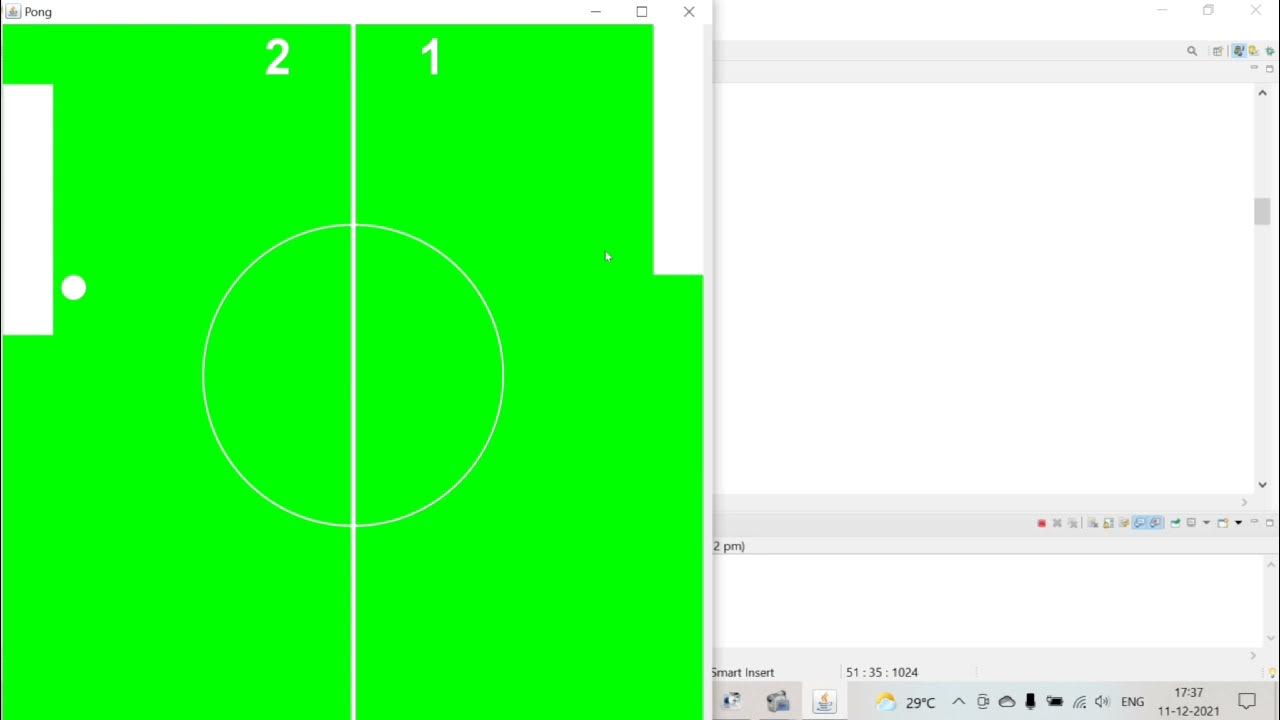 JAVA PONG GAME IMPLEMENTATION - YouTube