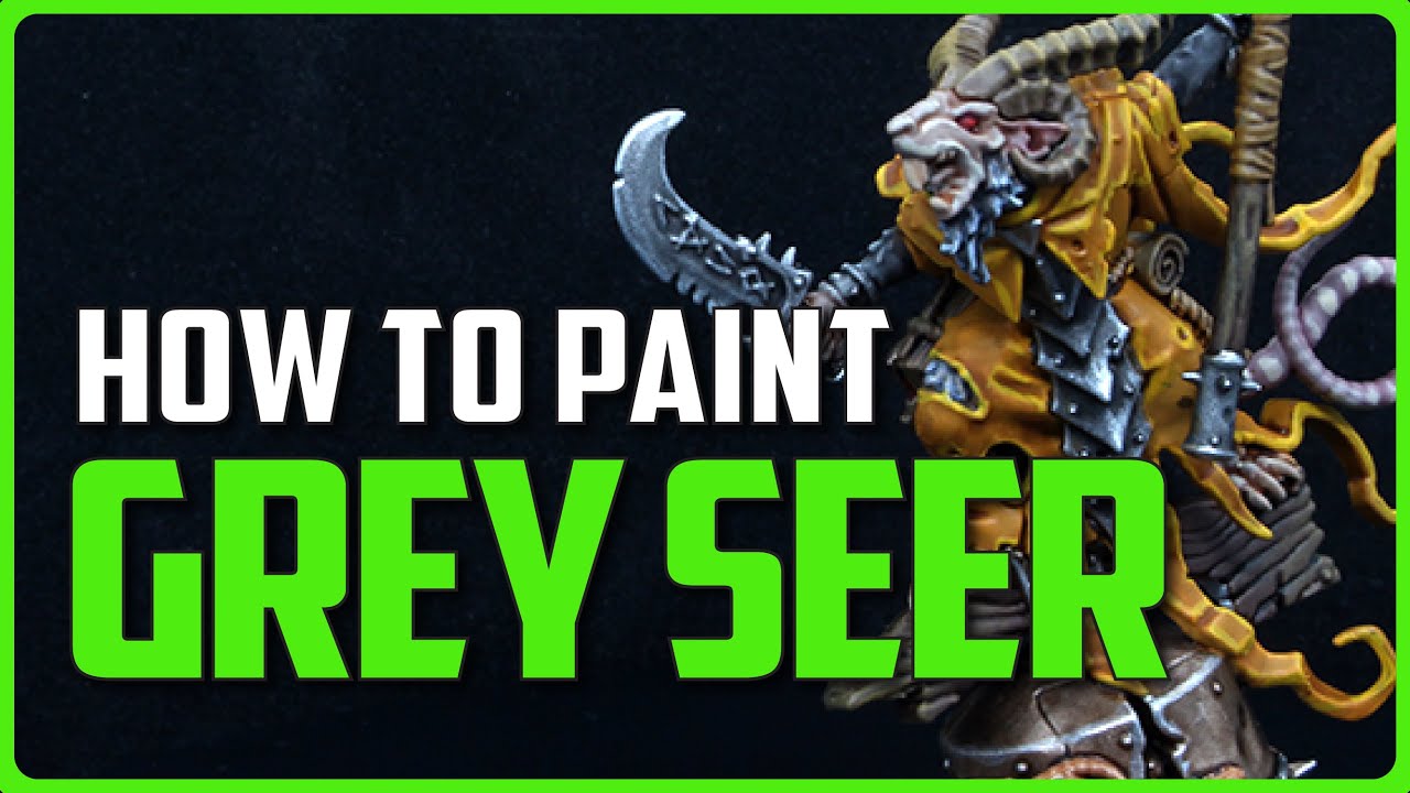HOW TO PAINT SKAVEN GREY SEER - YouTube