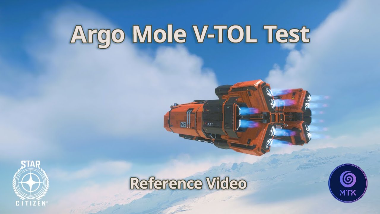 Argo Mole V-TOL Gravity Test Into Peaceful Climb | Star Citizen 3.17.3 ...