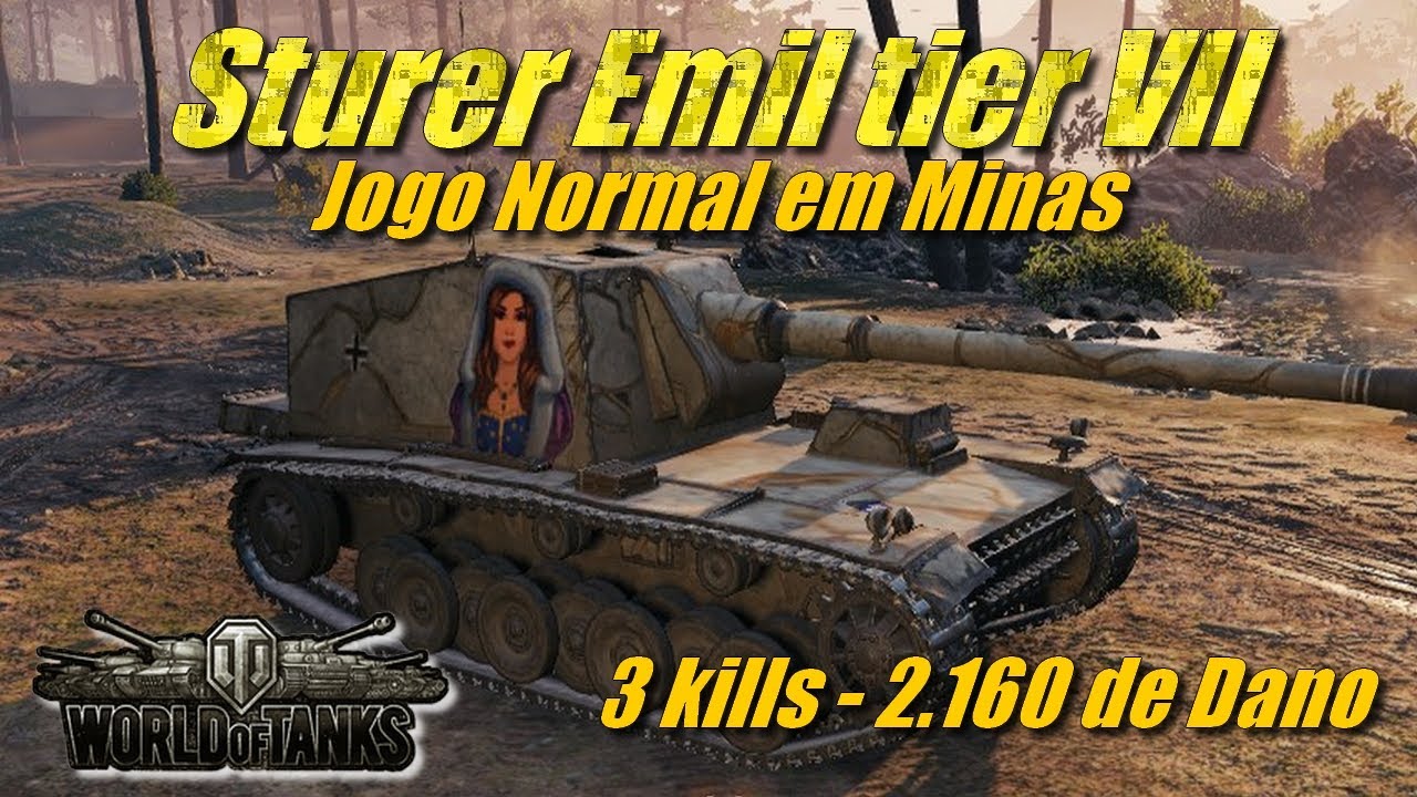 World of Tanks 🔥 Sturer Emil tier VII no Mapa Minas - YouTube