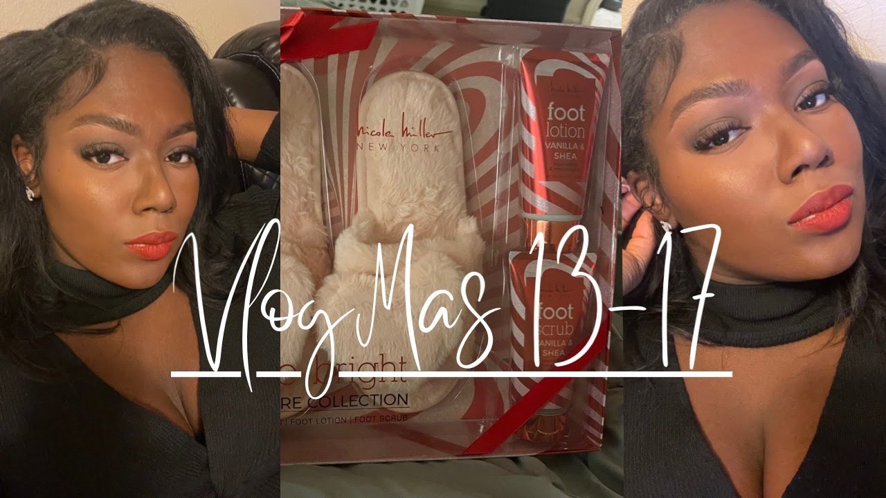 VLOGMAS 13-17|BUILDING MY CHRISTMAS TREE+LASHES+2 WORK PARTIES| # ...