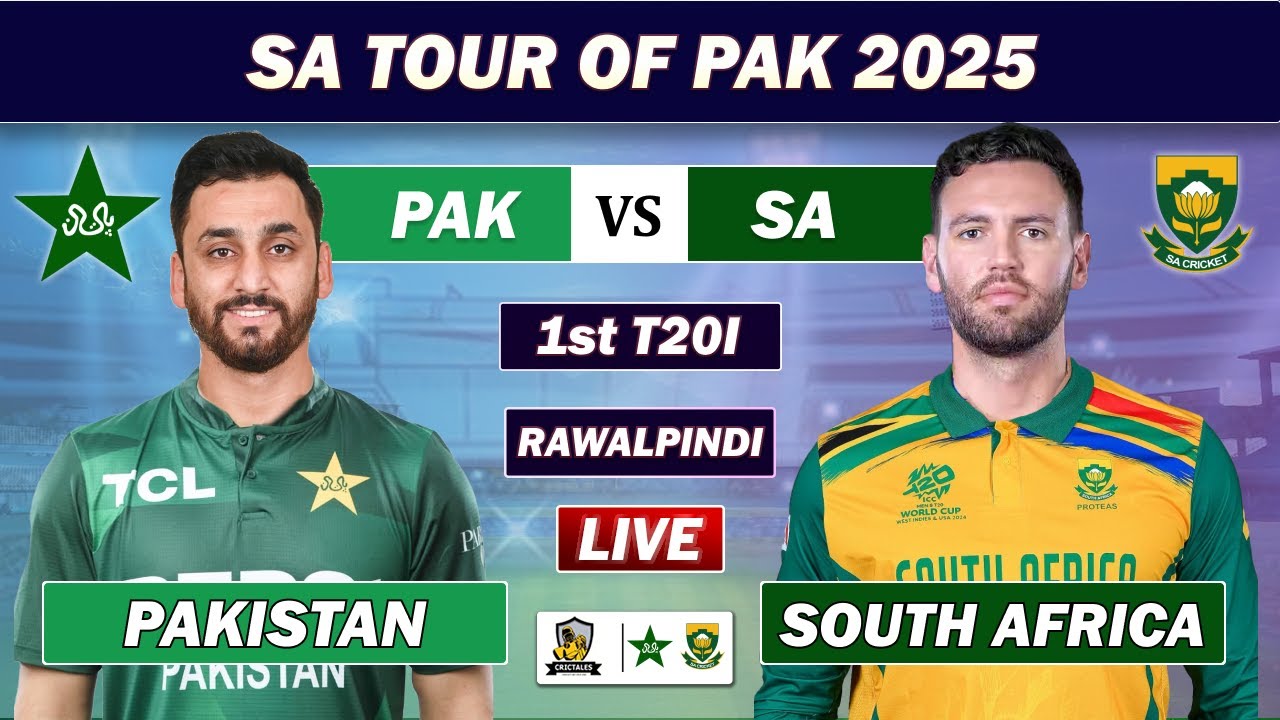 PAKISTAN vs SOUTH AFRICA 1st T20I LIVE COMMENTARY | PAK vs SA LIVE ...