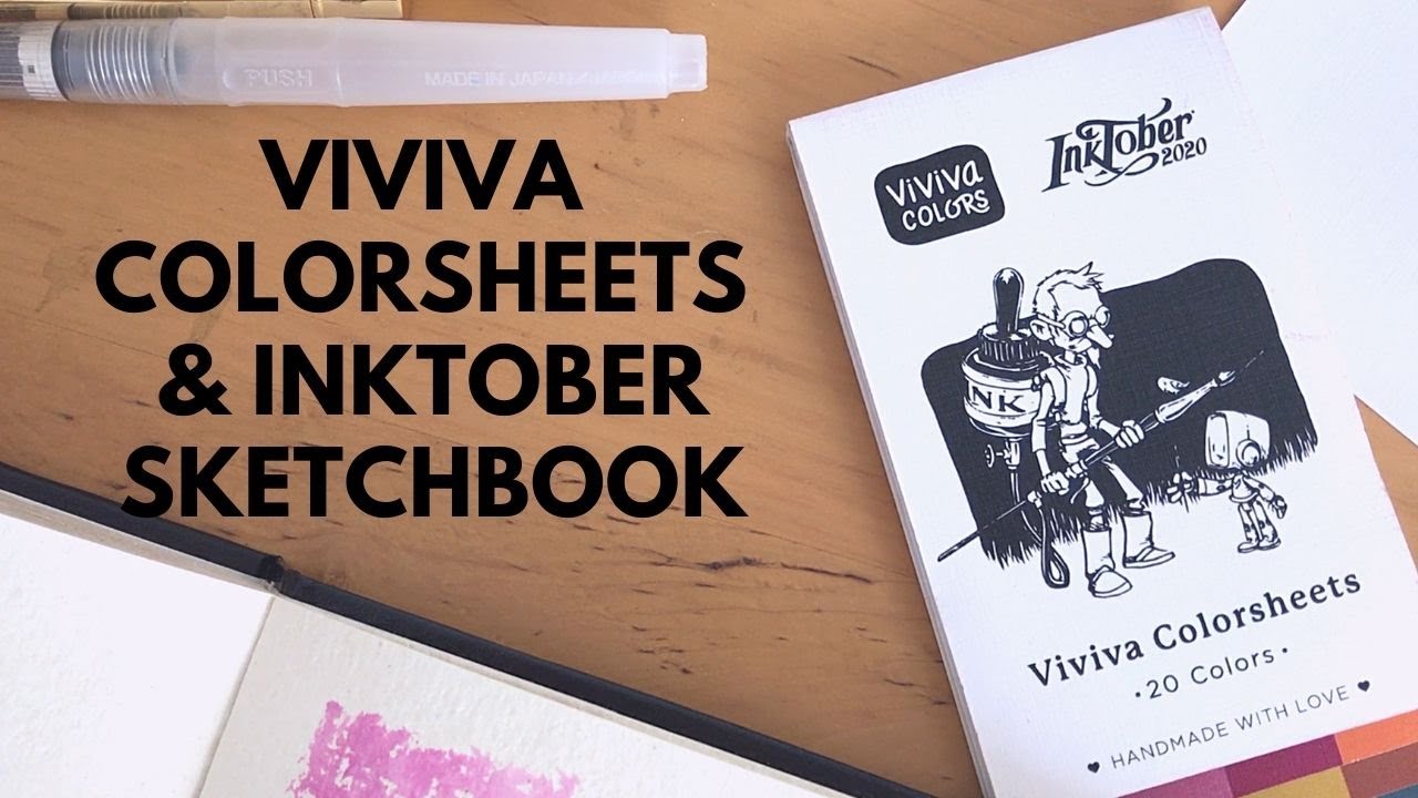 Viviva Watercolor Sheets and Inktober 2020 Sketchbook - Special Edition ...