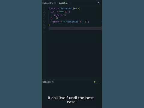 JavaScript Recursion Explained in 60 Seconds! - YouTube
