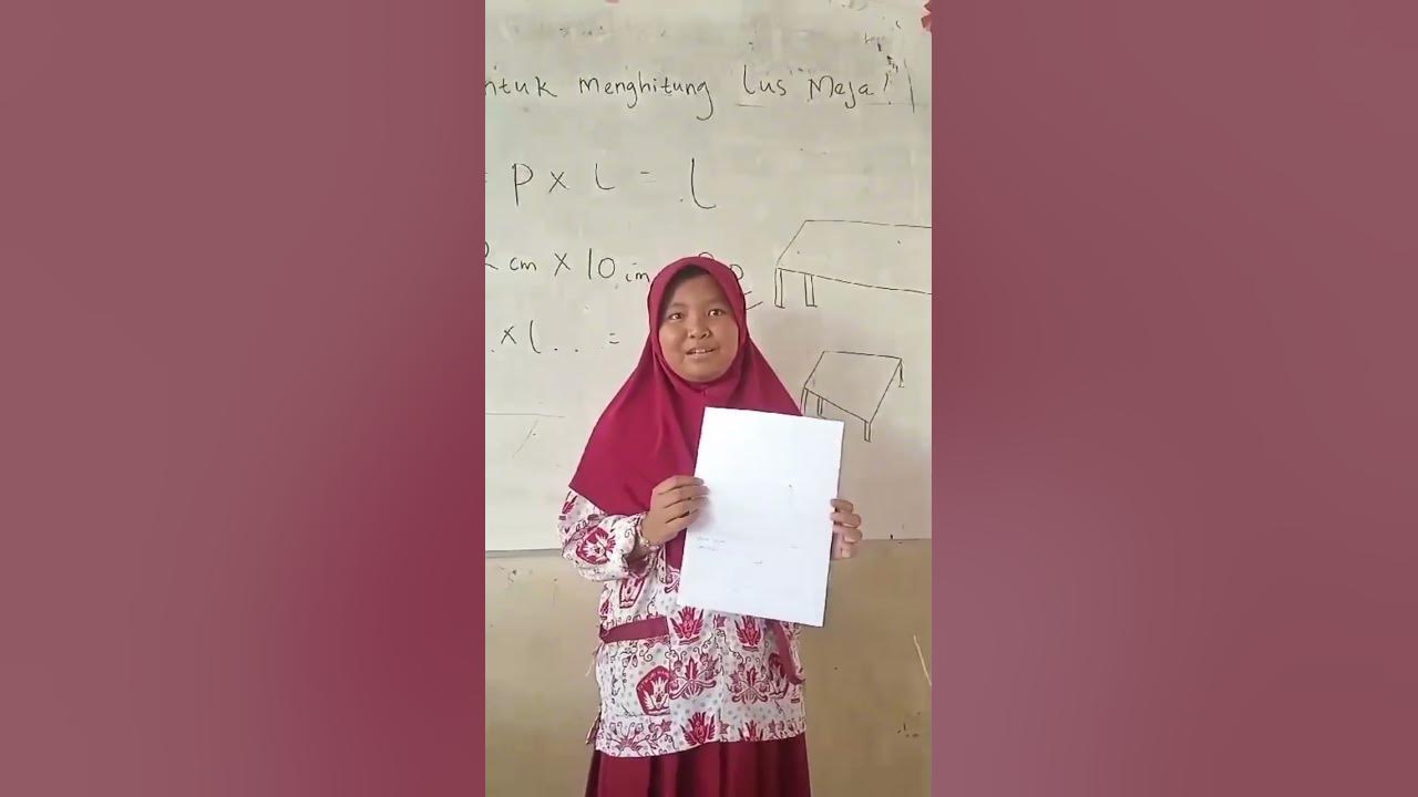 presentasi proses mengukur, menghitung dan hasil luas meja - YouTube