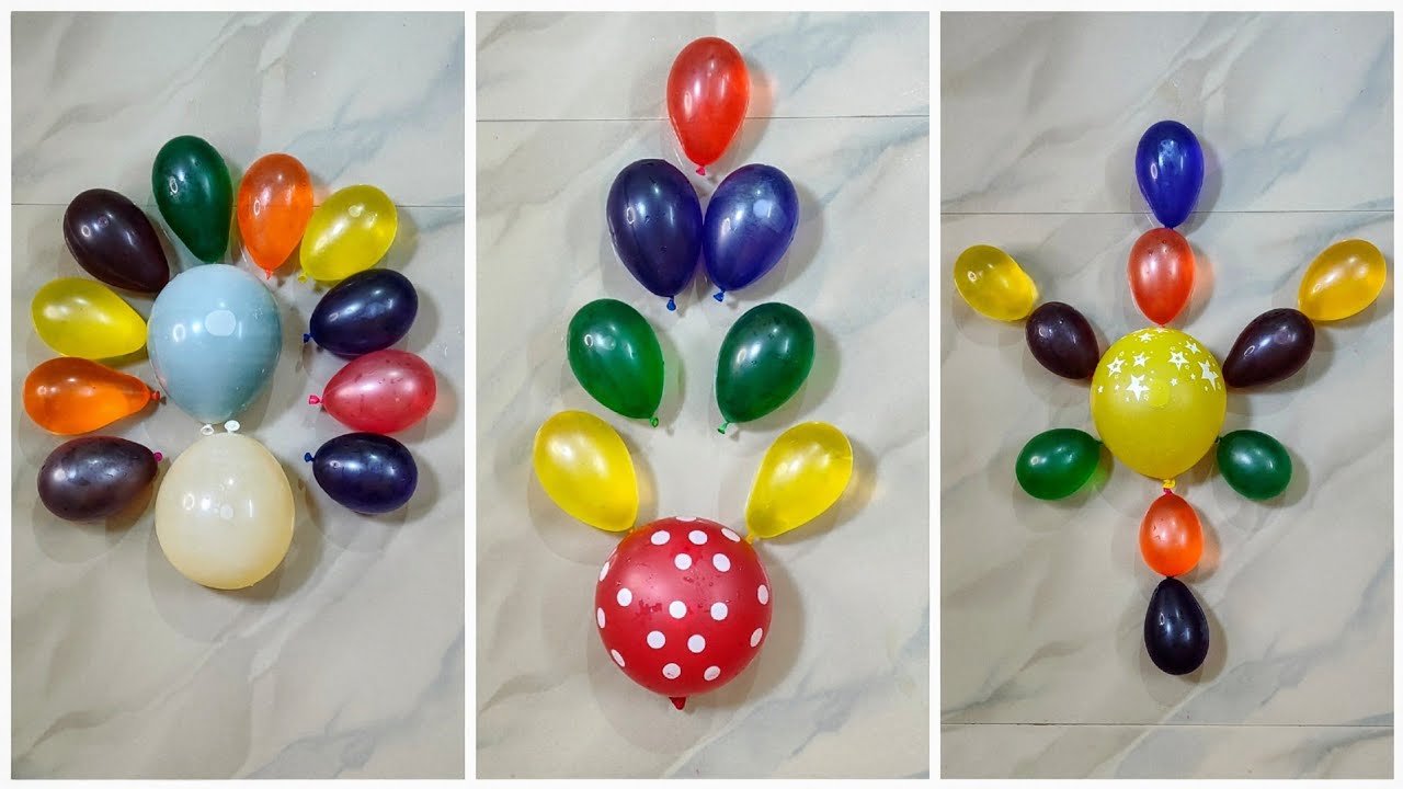 Colourful Balloon Popping || Balloon Popping Reverse || Rainbow ...