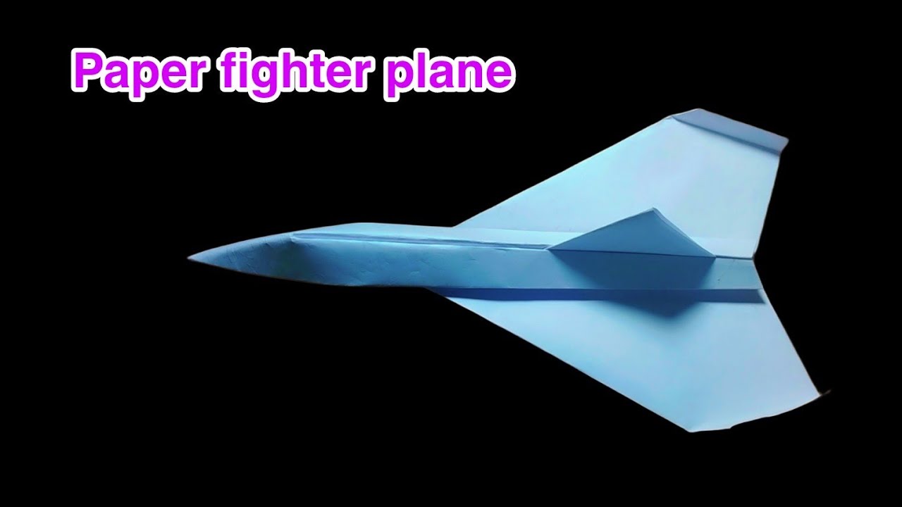 How to Make Fighter Paper Airplane | Paper plane Make | Easy Origami ...