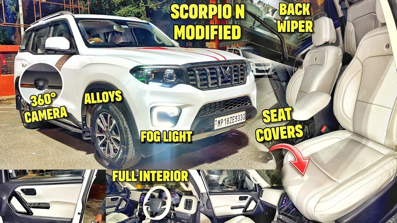 💥SCORPIO N FULL MODIFICATION 🤯 Z2 TO Z8L LUXURY INTERIOR SCORPIO ...
