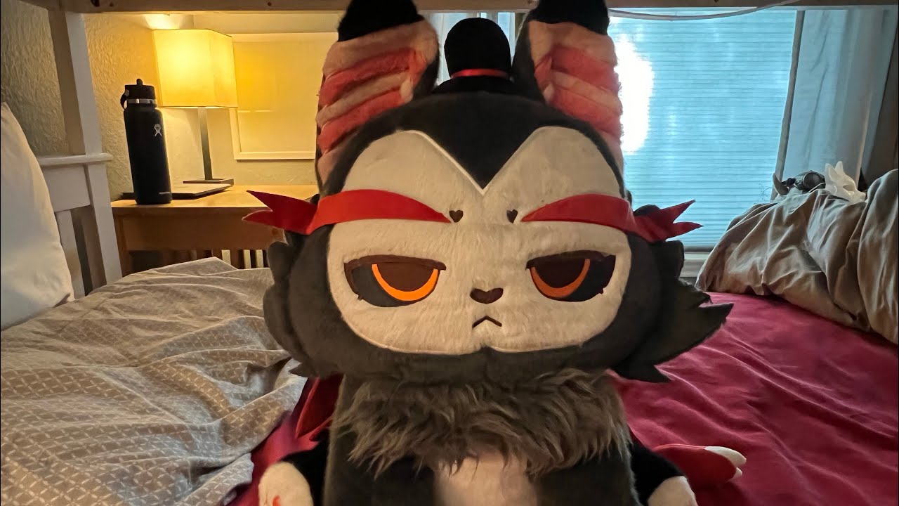 Hazbin Hotel Husk Meow Plush Review - YouTube