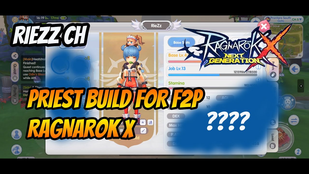 PRIEST BUILD FOR F2P RAGNAROK X NEXT GENERATION - RieZz CH - YouTube