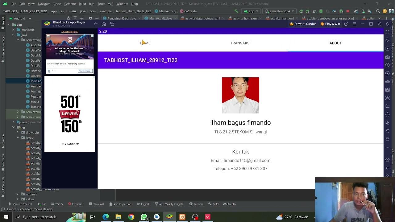TABhost android studio kredit motor - YouTube