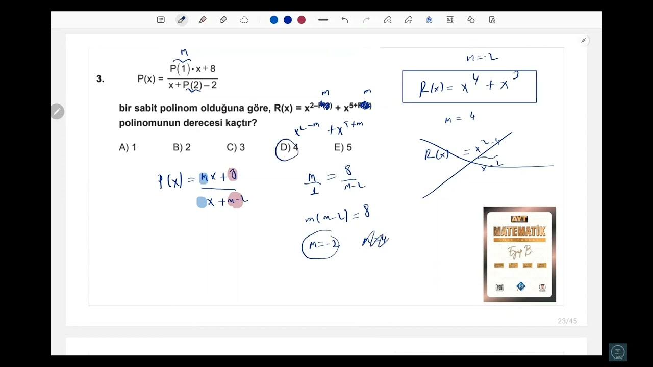 eyup b polinom soru cozum - YouTube