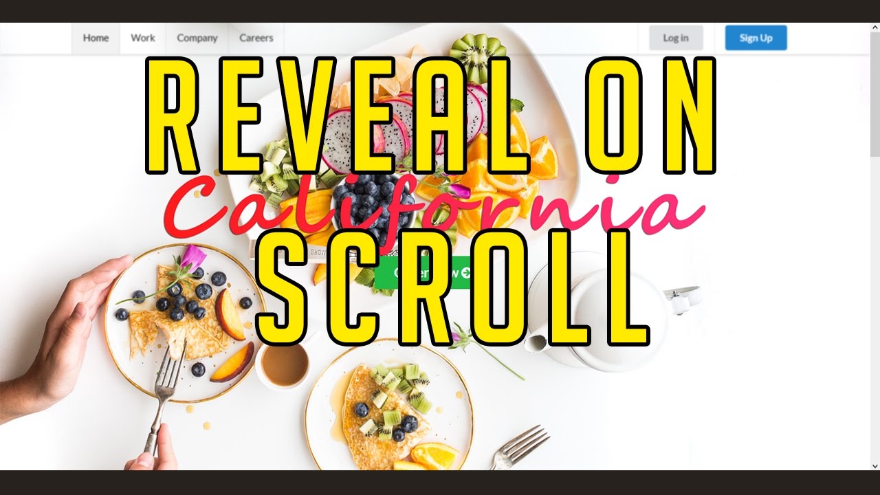 Javascript Reveal On Scroll With Animation Youtube 8474
