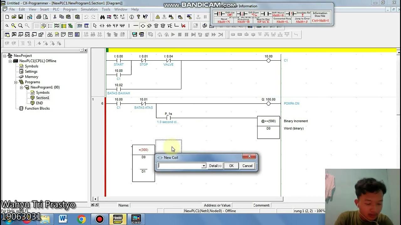 PROGRAM LADDER DIAGRAM PENGISIAN DAN PENGOSONGAN AIR TANKI MENGGUNAKAN APLIKASI CX-PROGRAMMER ...