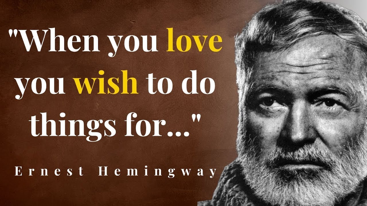 Empowering Excellence: Ernest Hemingway's Famous and Motivational ...