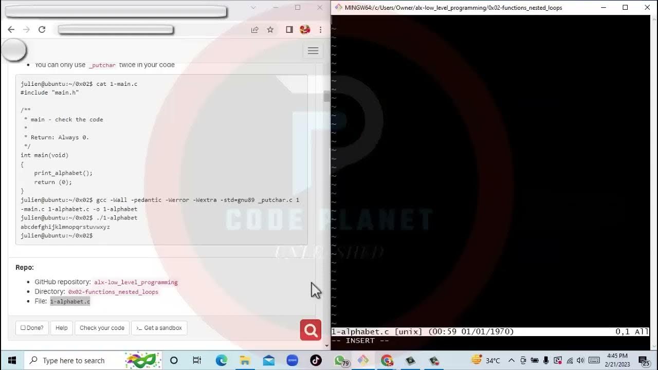 0x02. C - Functions, nested loops #alx #0x02 #c - YouTube