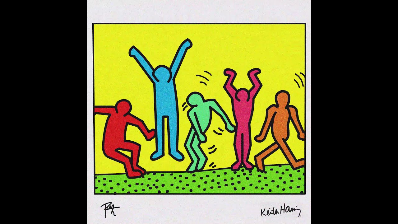 Keith Haring Animation Loop - YouTube