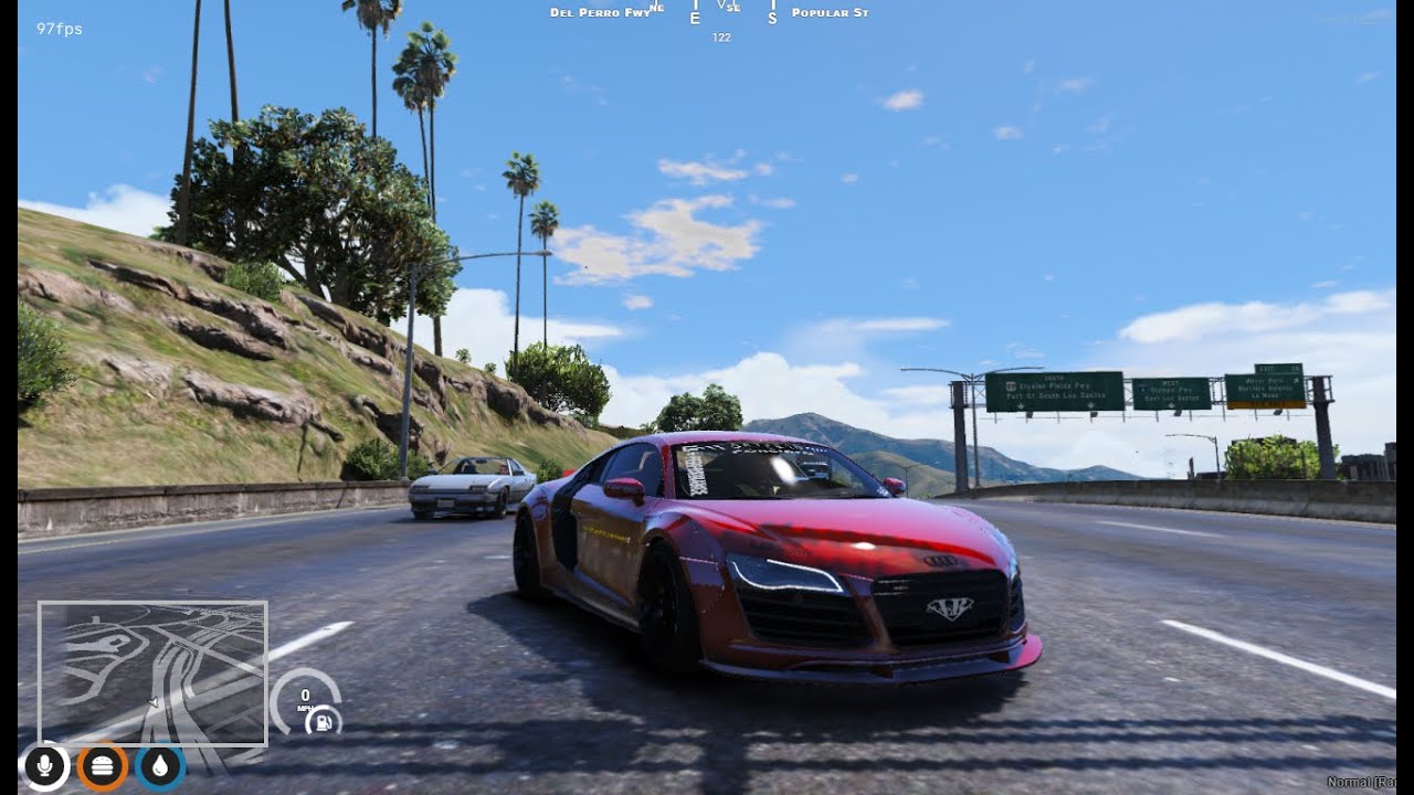 Audi R8 addon fivem gta5 - YouTube