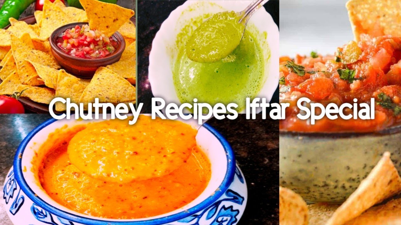Iftar Special Chutney Recipe!Char Different Types Of Chutney! Ramadan ...