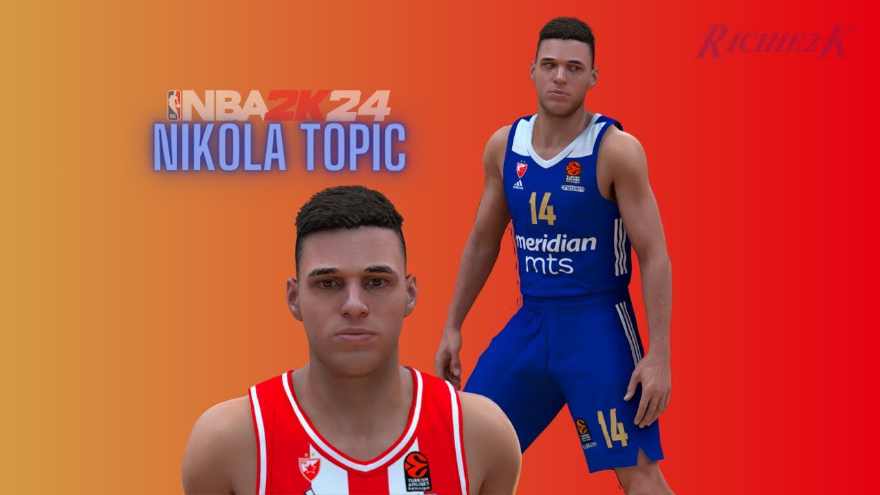 Nikola Topic Face Creation NBA 2K24 - YouTube