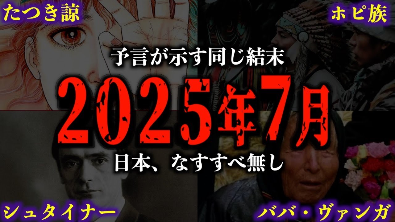 【一致する予言】2025年7月5日、日本に運命の日が訪れる！世界を揺るがす大災害の真実【都市伝説 予言】 Youtube