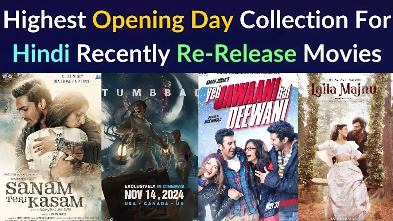 Highest Opening Day Collection For Recently Re-release Movies | Biggest ...