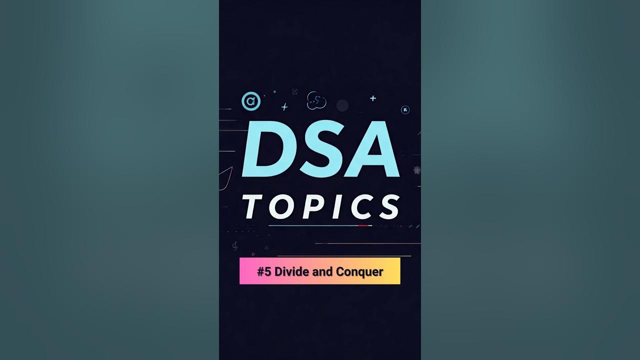 DSA Topics #5 Divide & Conquer #dsa #divideandconquer #recursion - YouTube
