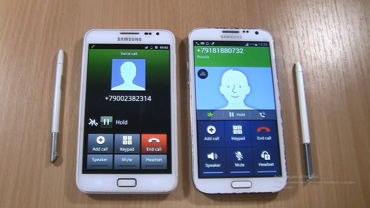Incoming call & Outgoing call at the Same Time 2 Samsung Galaxy Note ...