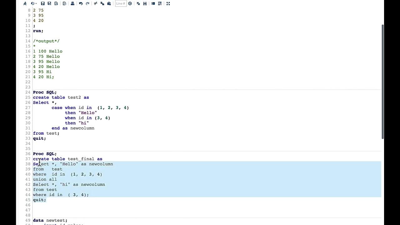 Generating Multiple Rows for Overlapping Categories in Proc SQL- power of the union all - YouTube