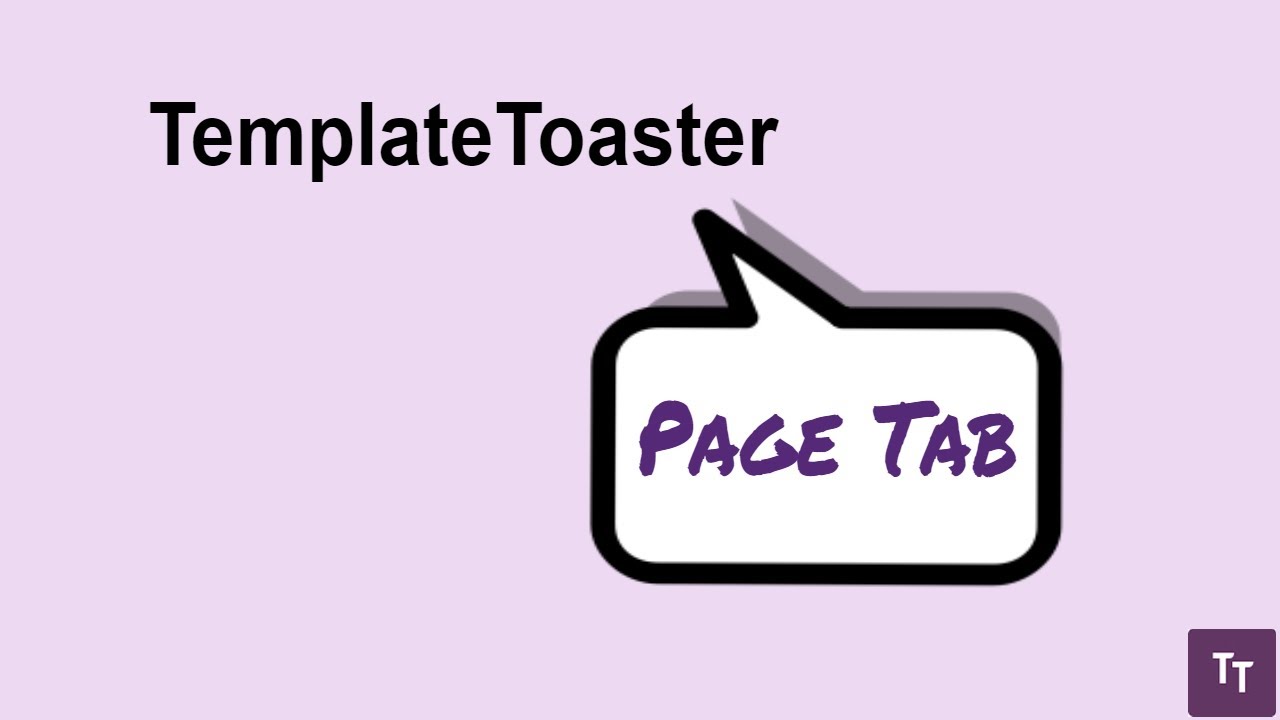 Page Tab | TemplateToaster Website Builder - YouTube