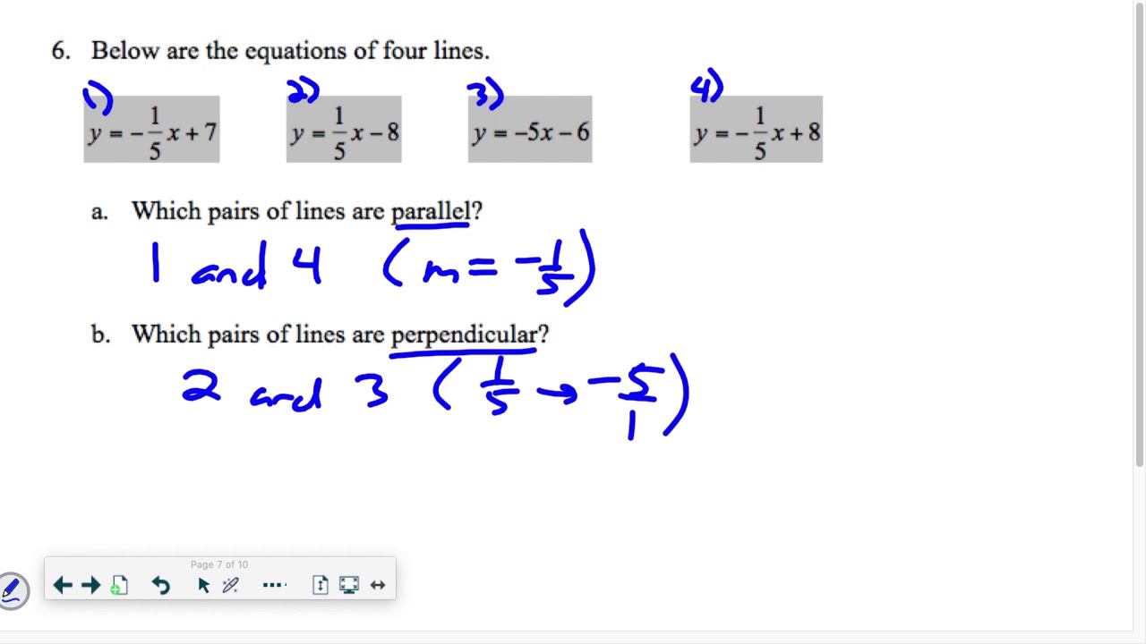 4 3 Day 2 Parallel and Perpendicular Lines - YouTube